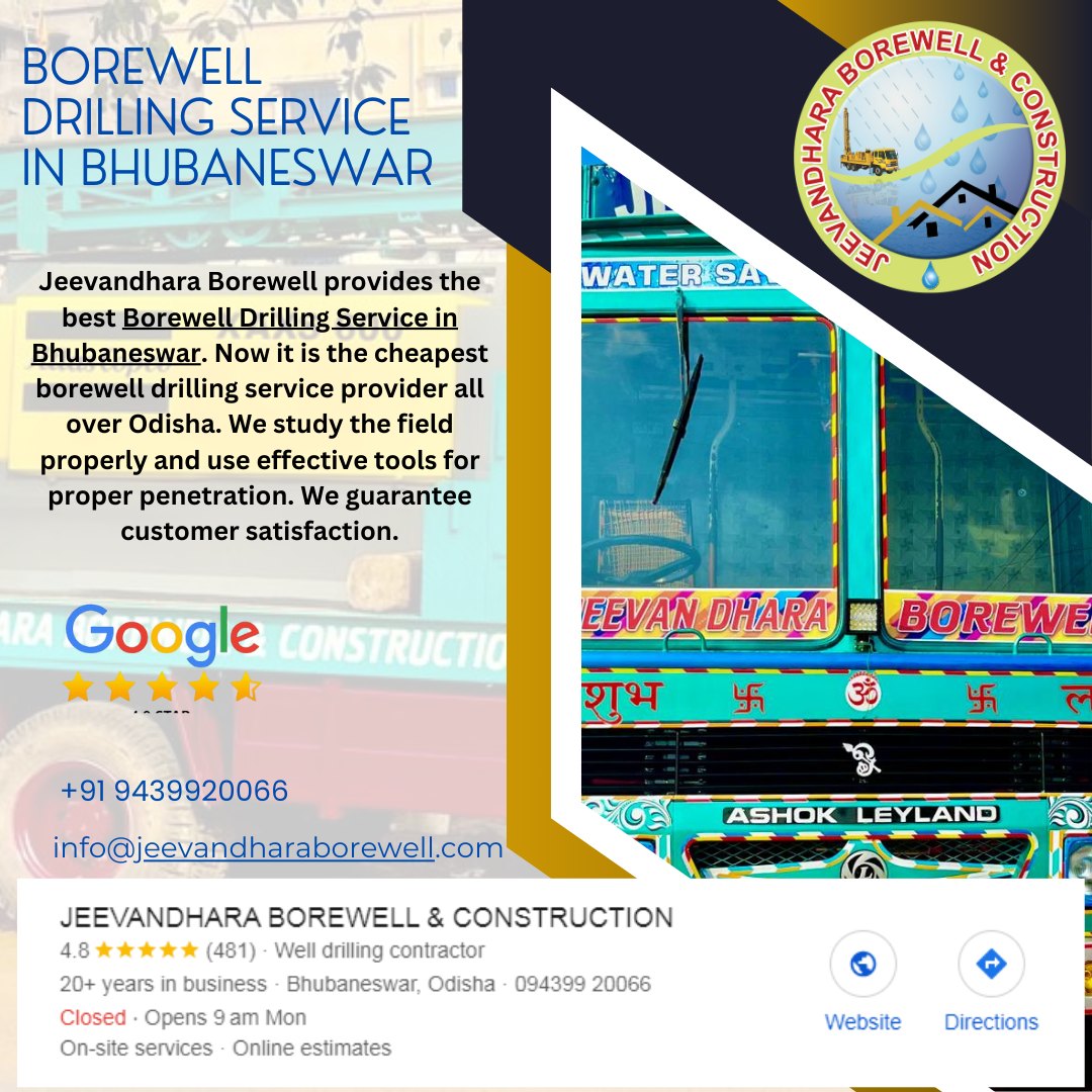 Borewell Contractors in Odisha, Borewell Drilling Contractor